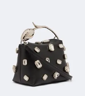 Erdem Leather Embellished Mini Bag