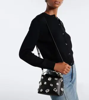 Erdem Leather Embellished Mini Bag