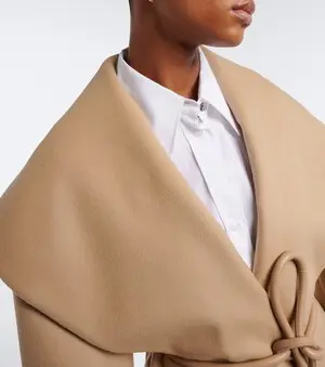 Sportmax Virgin Wool Coat - Beige