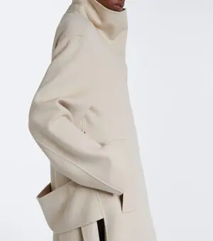 Sportmax Virgin Wool Coat - Beige