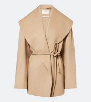 Sportmax Virgin Wool Coat - Beige