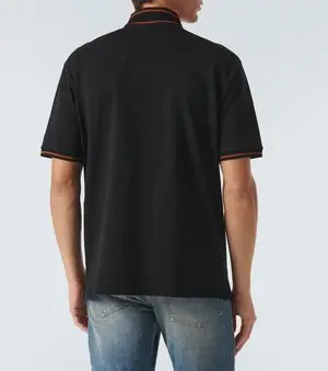 Gucci Cotton-blend Piqué Polo Shirt - Black