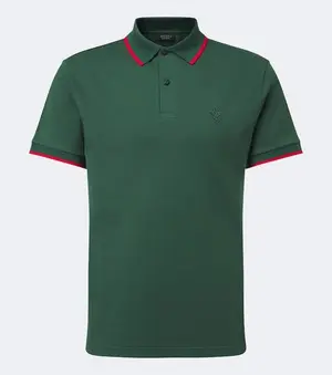 Gucci Cotton-blend Piqué Polo Shirt - Green
