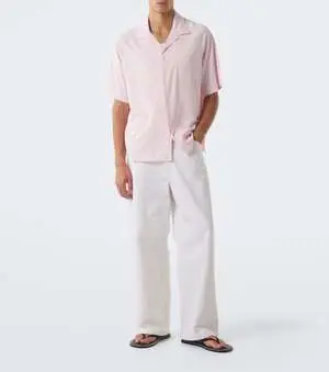 Jacquemus Jean Atelier Jersey Bowling Shirt - Pink