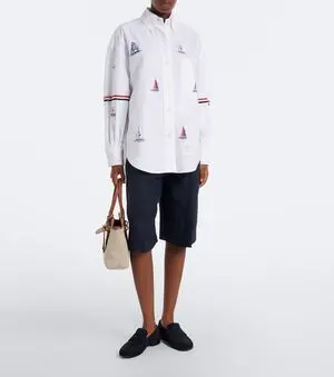 Thom Browne Printed Cotton Button-down Shirt