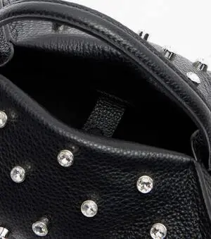 Altuzarra Origami Mini Embellished Leather Top-handle Bag - Black