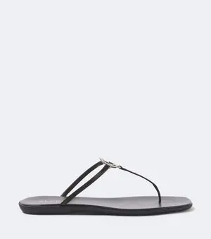 Gucci Interlocking G Leather Thong Sandals