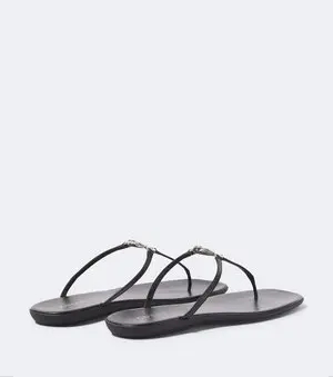 Gucci Interlocking G Leather Thong Sandals