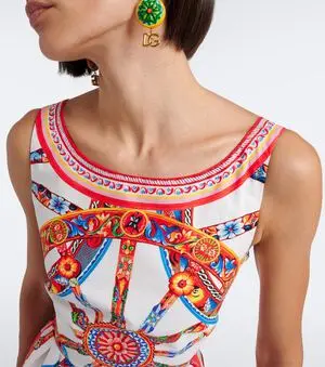 Dolce & Gabbana Caretto Cotton Minidress