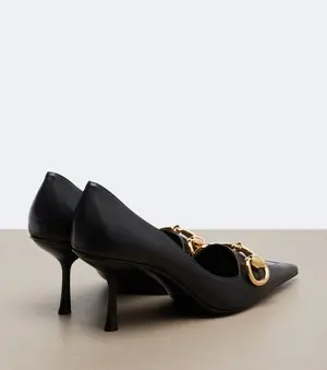 Gucci Boulevard Horsebit Leather Pumps