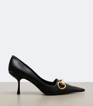 Gucci Boulevard Horsebit Leather Pumps