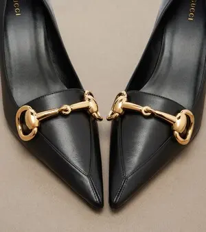 Gucci Boulevard Horsebit Leather Pumps