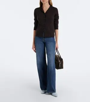 Jardin Des Orangers Ribbed Virgin Wool Cardigan