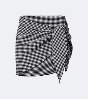 MONTCE Gingham Beach Cover-up - Black