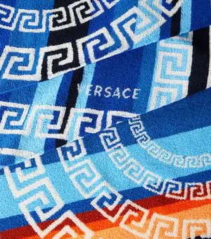 Versace Striped Cotton Terry Towel