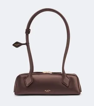 Alaïa Le Teckel Small Satin Shoulder Bag - Brown