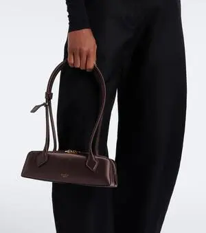Alaïa Le Teckel Small Satin Shoulder Bag - Brown