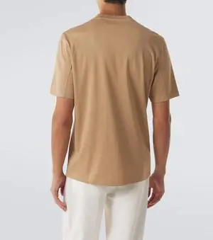 Brunello Cucinelli Logo Cotton Jersey T-shirt