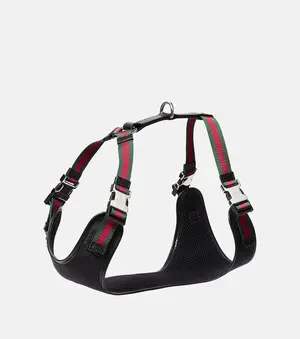 Gucci Gg Canvas Dog Harness - Black