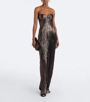 MARIA LUCIA HOHAN Nadira Silk Bustier Gown