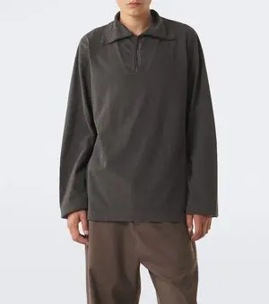 THE ROW Marcielo Cotton Half-zip Top