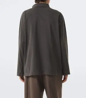 THE ROW Marcielo Cotton Half-zip Top