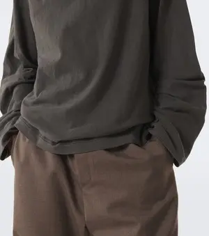 THE ROW Marcielo Cotton Half-zip Top