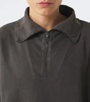 THE ROW Marcielo Cotton Half-zip Top
