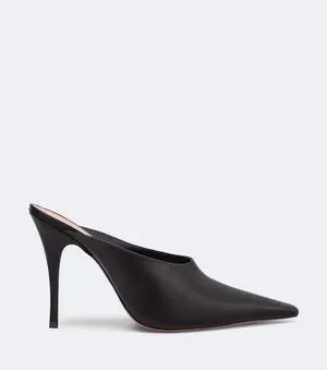 Amina Muaddi Felicia Satin Mules