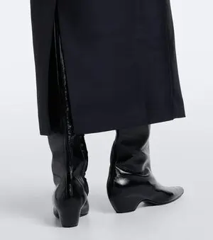 RÓHE Draped Open-back Midi Dress