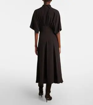 Agnona Gathered Midi Dress