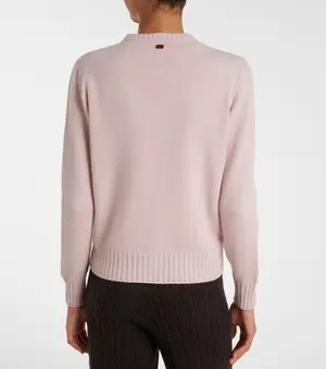 Agnona Cashmere Cardigan With Ribbed Trim