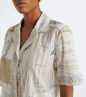 Tory Burch Printed Cotton Shirt - Multicoloured