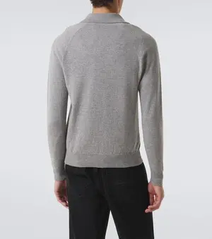 LARDINI Virgin Wool And Cashmere Polo Sweater