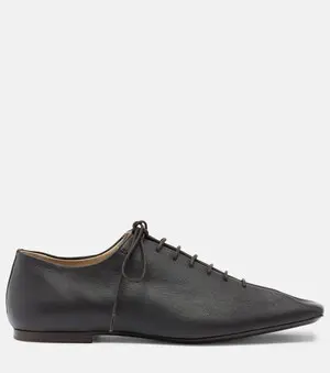 LEMAIRE Souris Leather Derby Shoes - Brown
