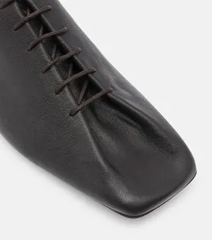 LEMAIRE Souris Leather Derby Shoes - Brown