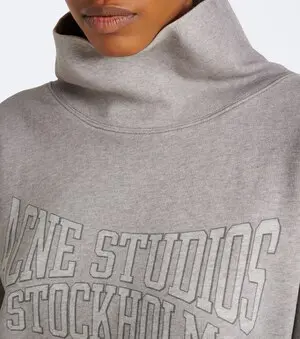 Acne Studios Logo Cotton Fleece Sweatshirt