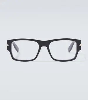 Dior Rectangular Acetate Glasses - Black