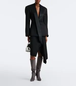 GIANVITO ROSSI Suede Knee-high Boots - Grey