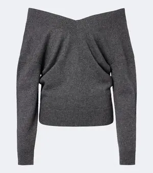 TOM FORD Off-shoulder Cashmere Sweater