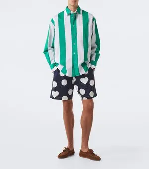 Jacquemus Camargue Striped Cotton Poplin Shirt