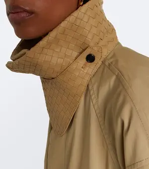 Bottega Veneta Cotton Trench Coat - Brown