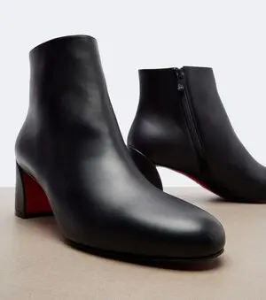 CHRISTIAN LOUBOUTIN Jane Leather Ankle Boots
