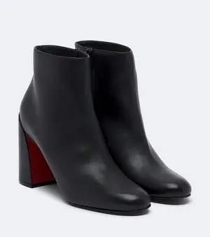 CHRISTIAN LOUBOUTIN Jane Leather Ankle Boots - Black