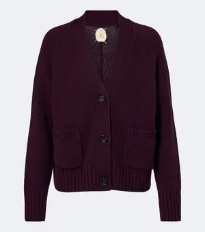 Jardin Des Orangers Virgin Wool And Cashmere Cardigan - Purple
