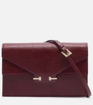TOM FORD Aube Mini Leather Crossbody Bag - Red