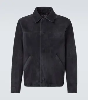 TOM FORD Suede Bomber Jacket - Grey
