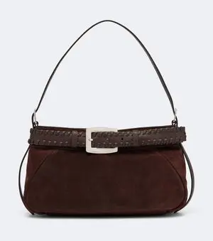 Staud Brooklyn Small Suede Shoulder Bag
