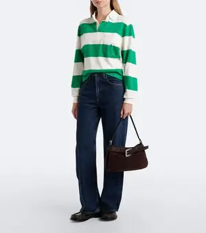 Staud Brooklyn Small Suede Shoulder Bag