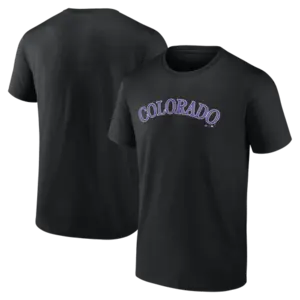 LOGO ATHLETIC Colorado Rockies Wordmark T-shirt - Black